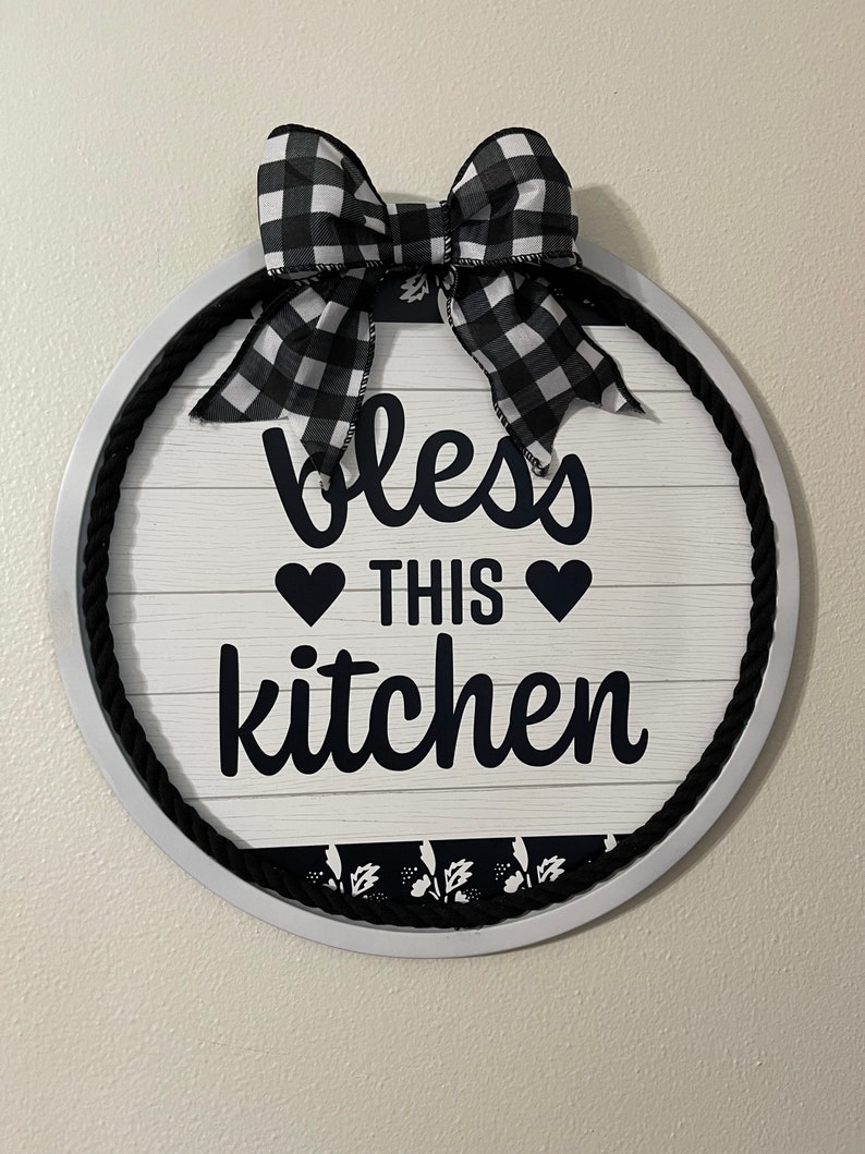 Bless This Kitchen Sign - Etsy