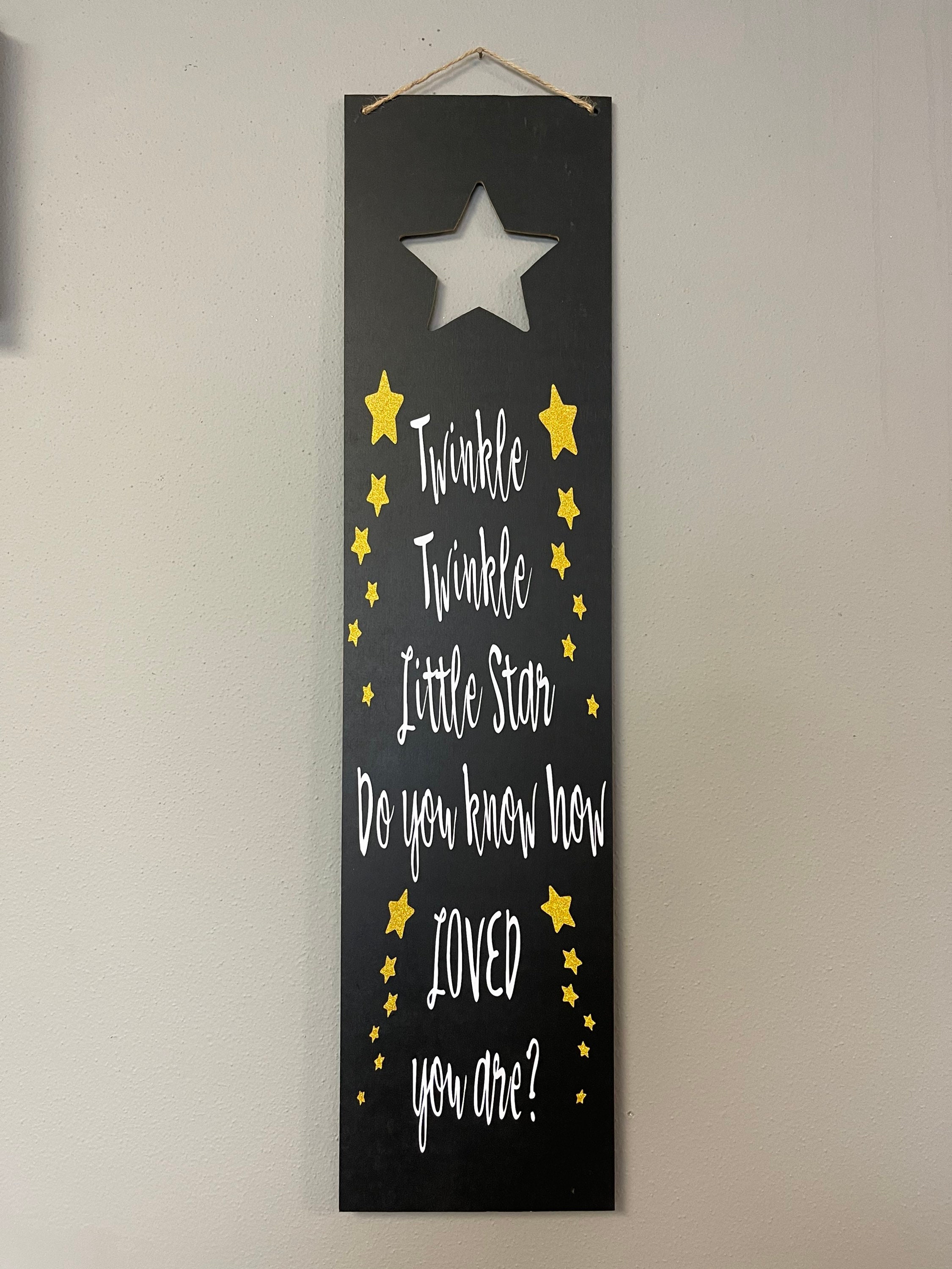 Twinkle Twinkle Little Star Sign - Etsy