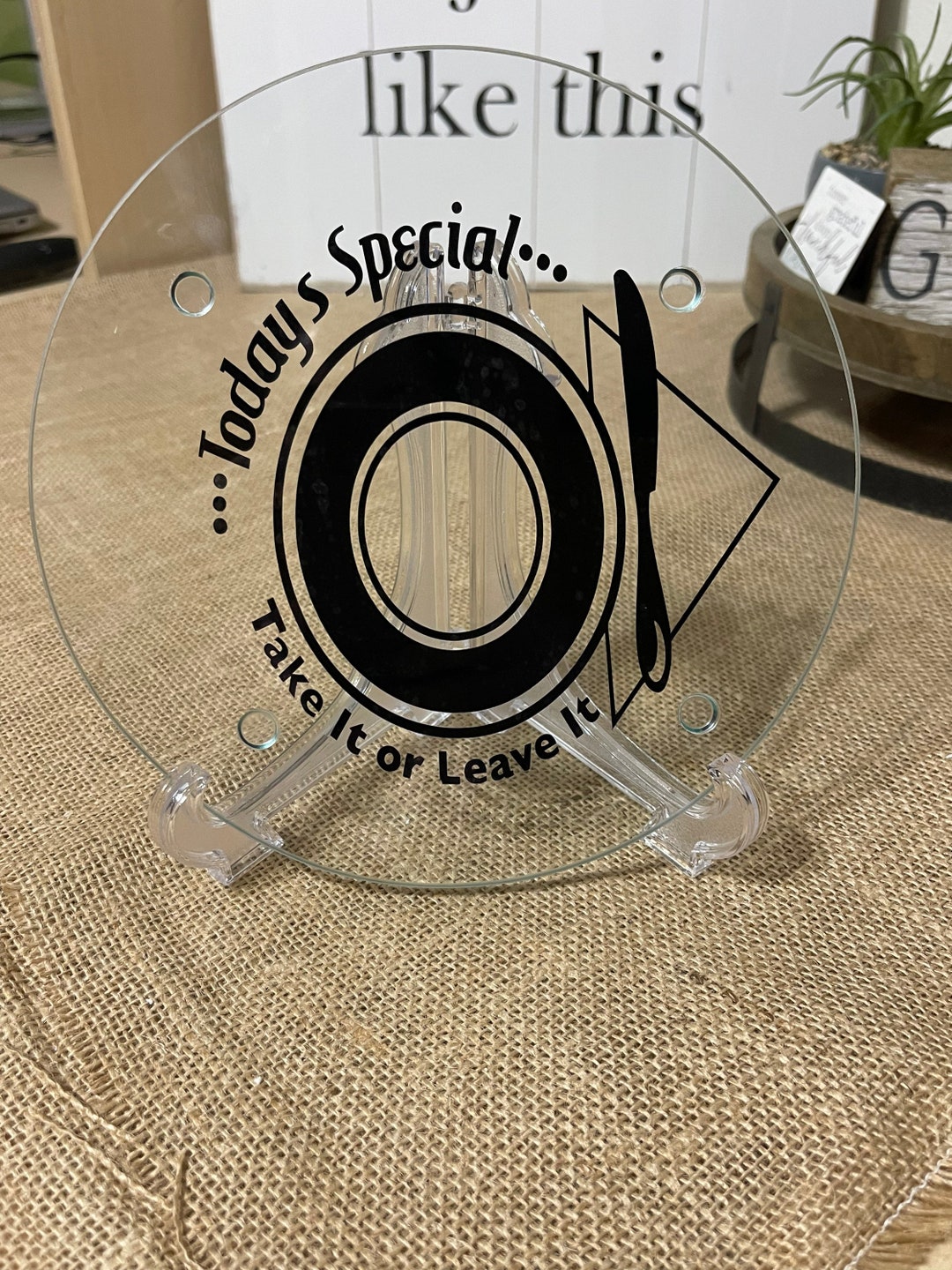 Glass Cutting Board/kitchen Decor/glass Trivet - Etsy