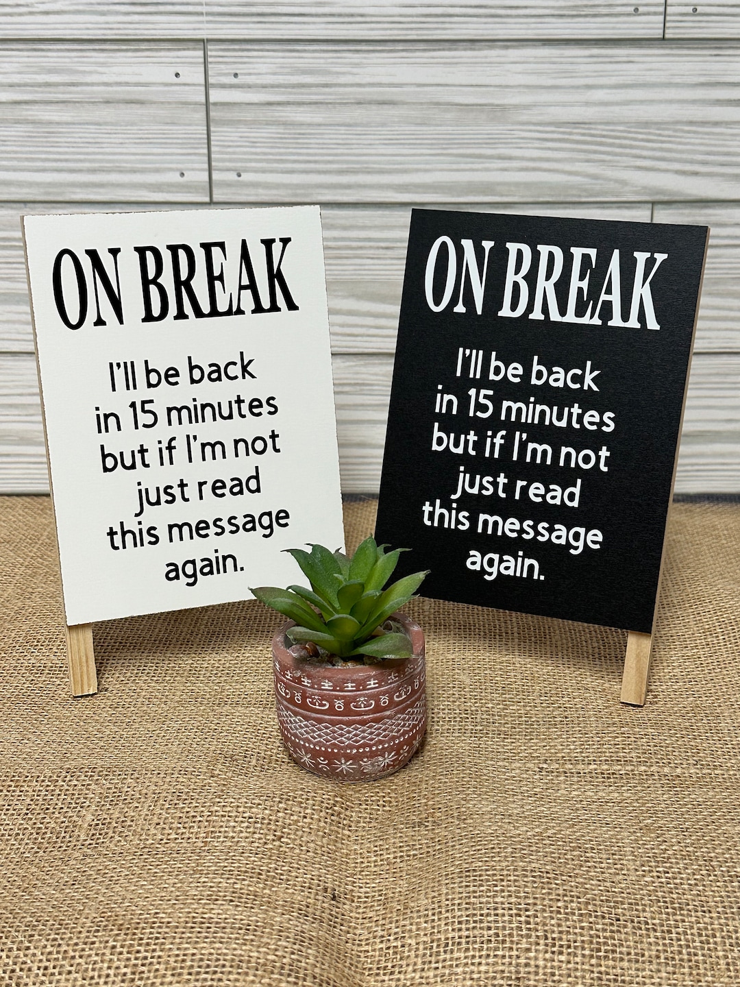 On Break Sign - Etsy
