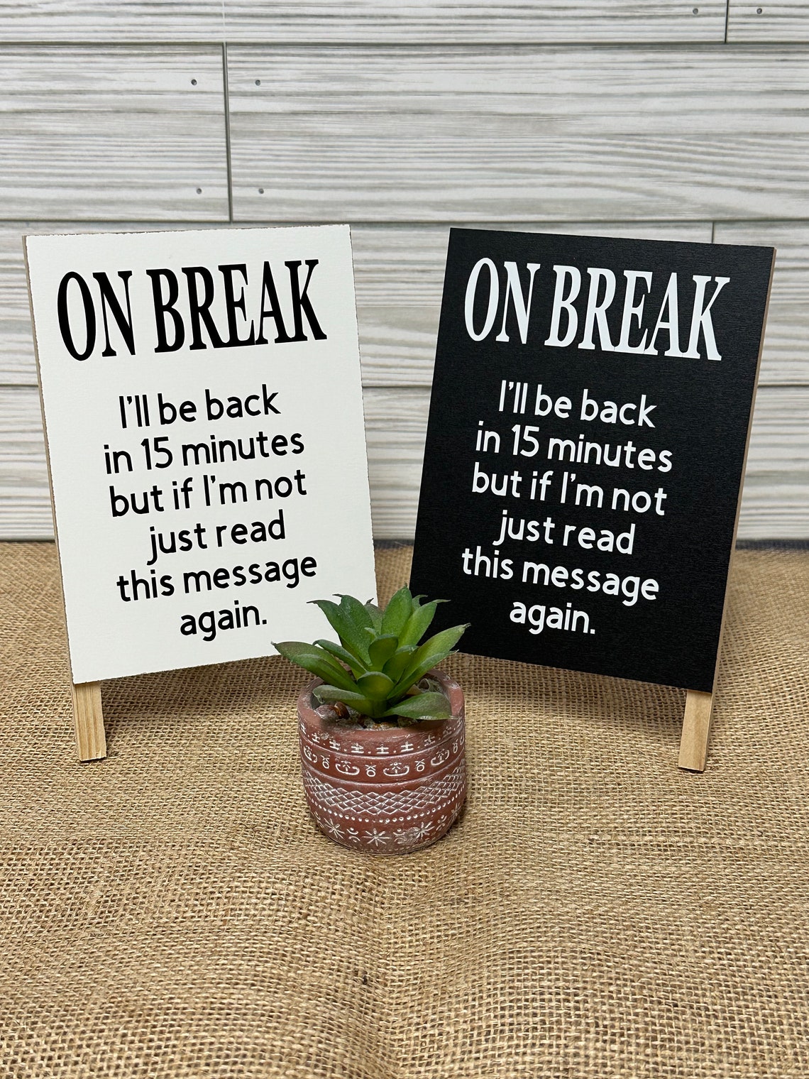 On Break Sign - Etsy