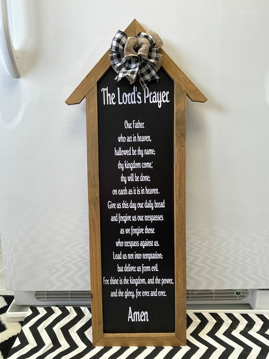 The Lord’s Prayer Hanging Sign - Etsy