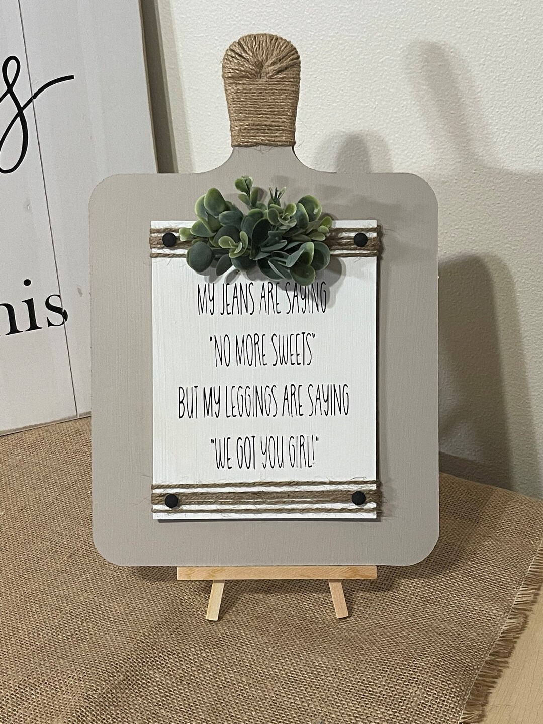 No More Sweets Cutting Board Decor - Etsy