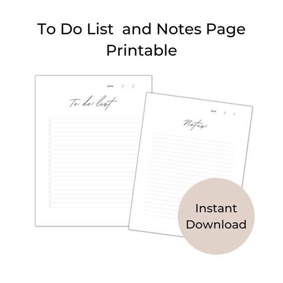 Digital To Do List Daily To Do List Pages. To Do List Planner Page ...