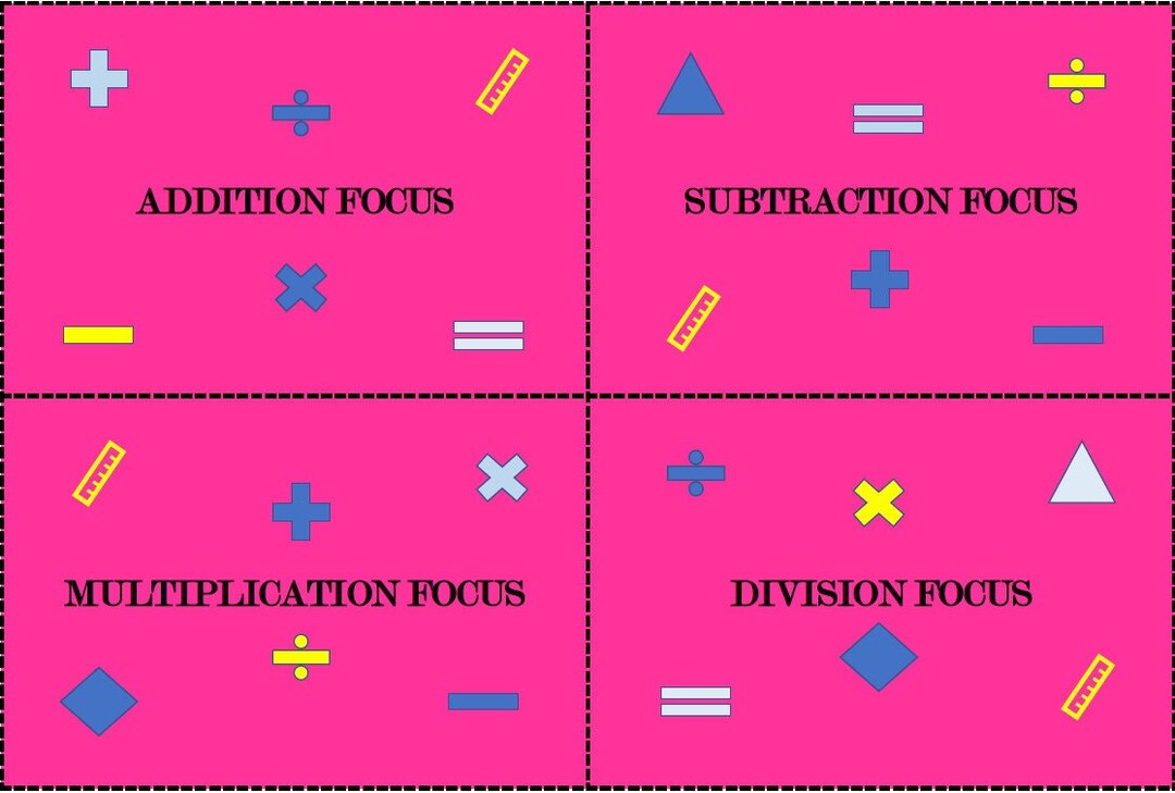 Nine Sets of BRIGHT and FUN Math Centers/bins - Editable & Printable - Etsy
