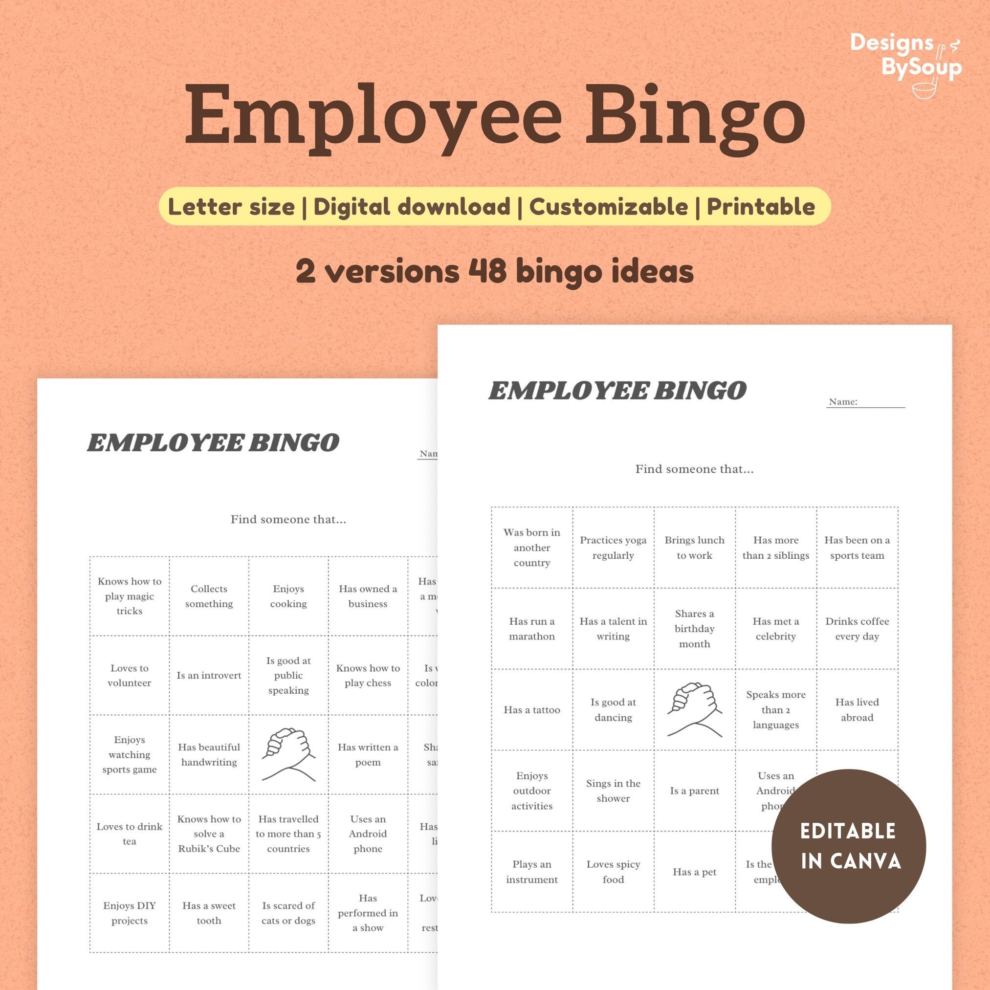 Employee Bingo, Work Bingo, Office Ice Breaker, Office Bingo, Bingo ...
