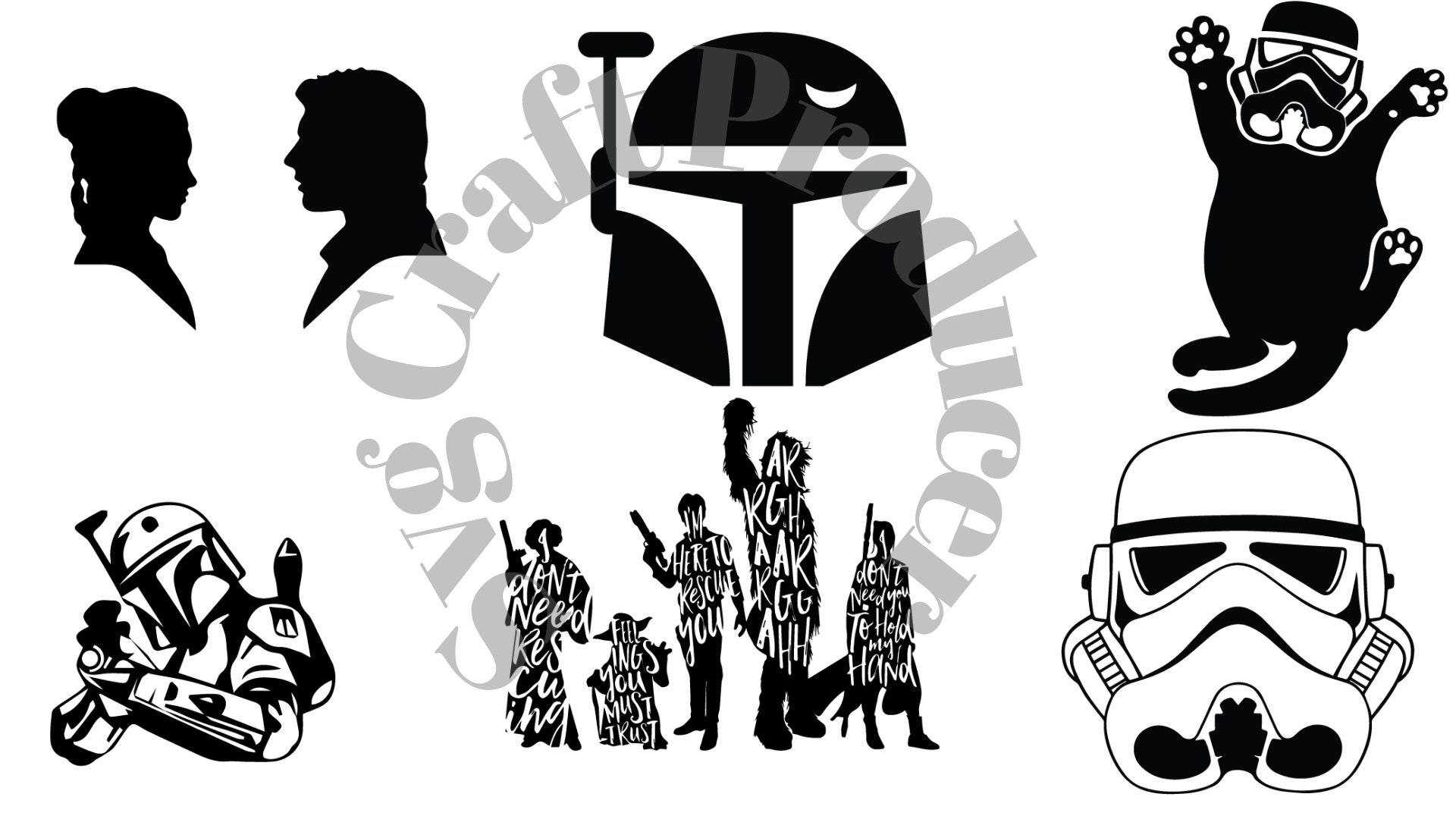 Star Wars Character Silhouette