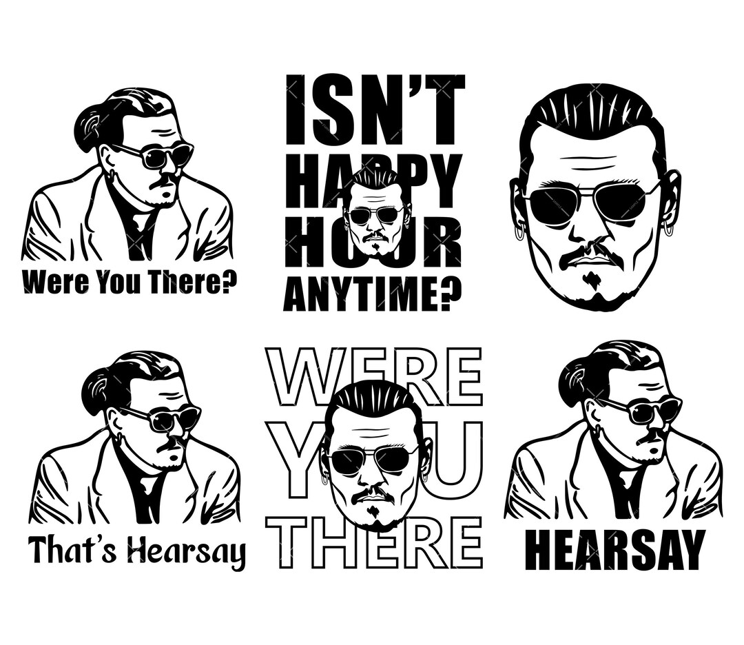 Johnny Depp Svg, Johnny Depp Trial Svg,johnny Depp Bundle Svg for ...