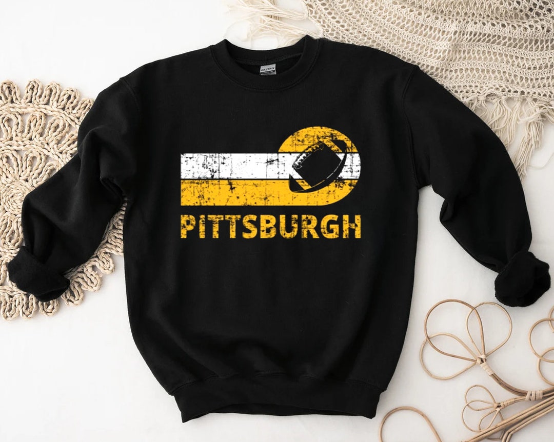 Vintage Football Pittsburgh Team Sweatshirt, Pittsburgh Football ...