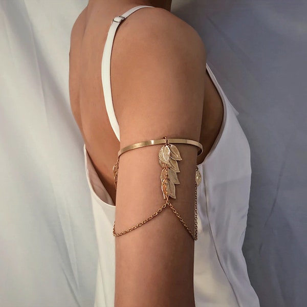 Leaf Arm Cuff - Etsy