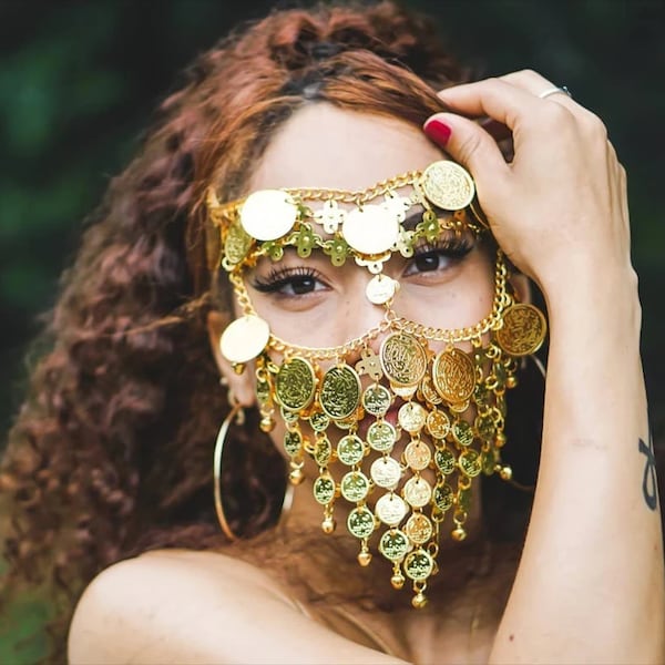 Belly Dance Mask - Etsy