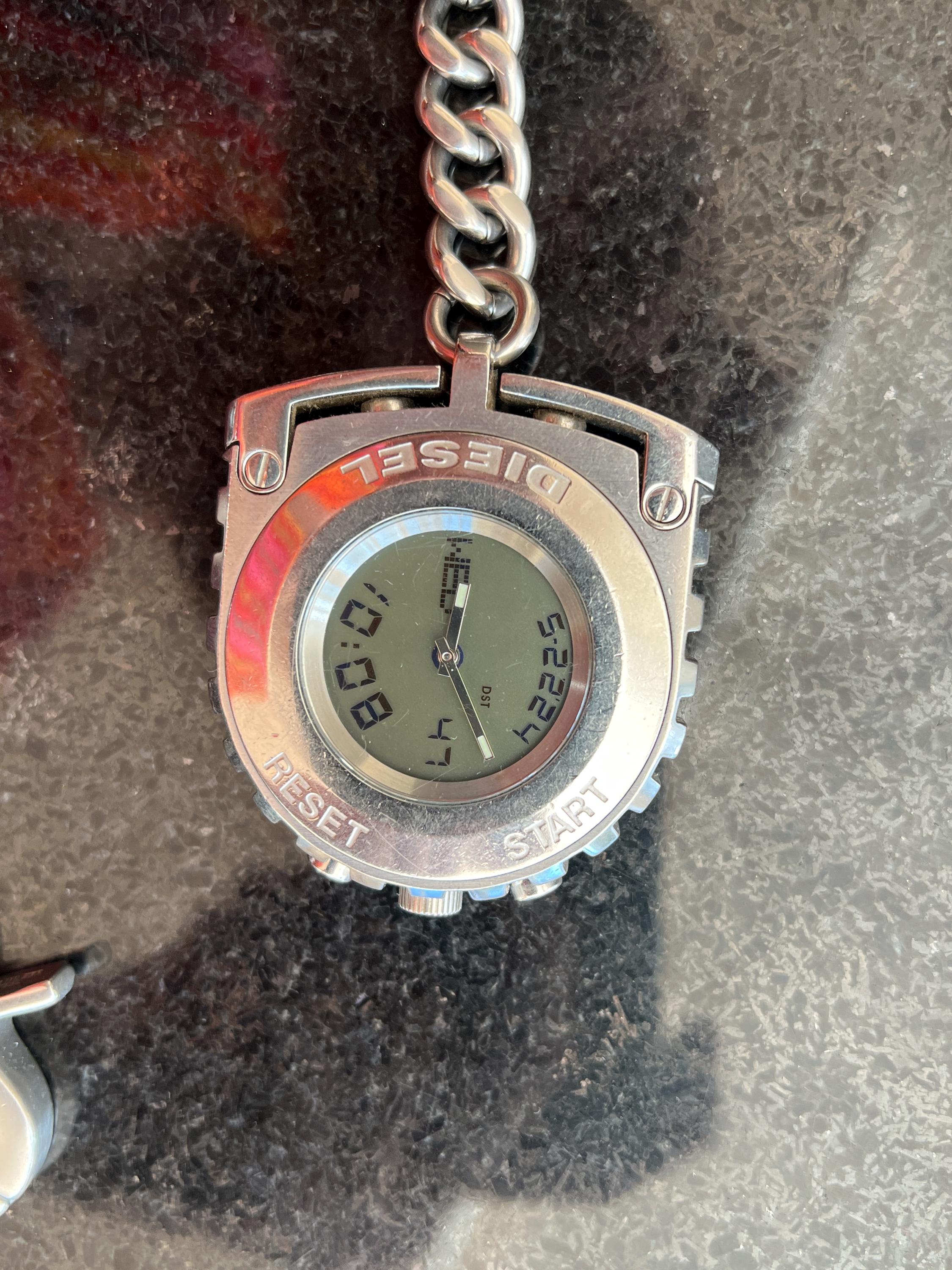 Diesel Pocket Watch DZ 4108 - Etsy