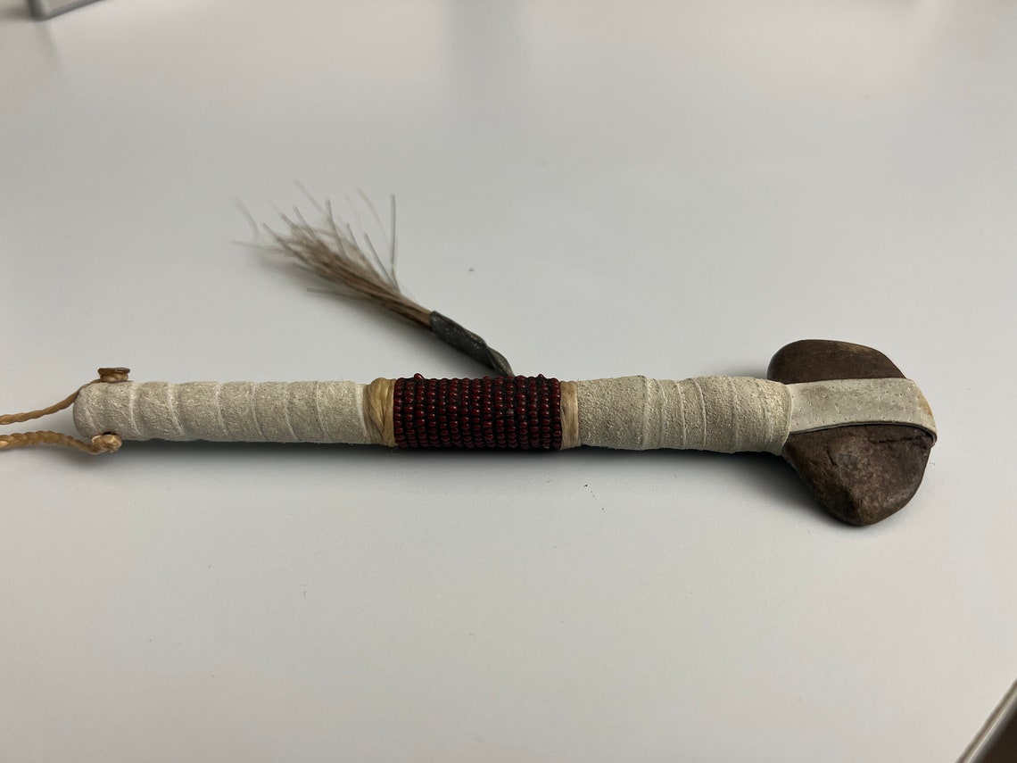 Navajo Beaded Stone Tomahawk - Etsy Canada