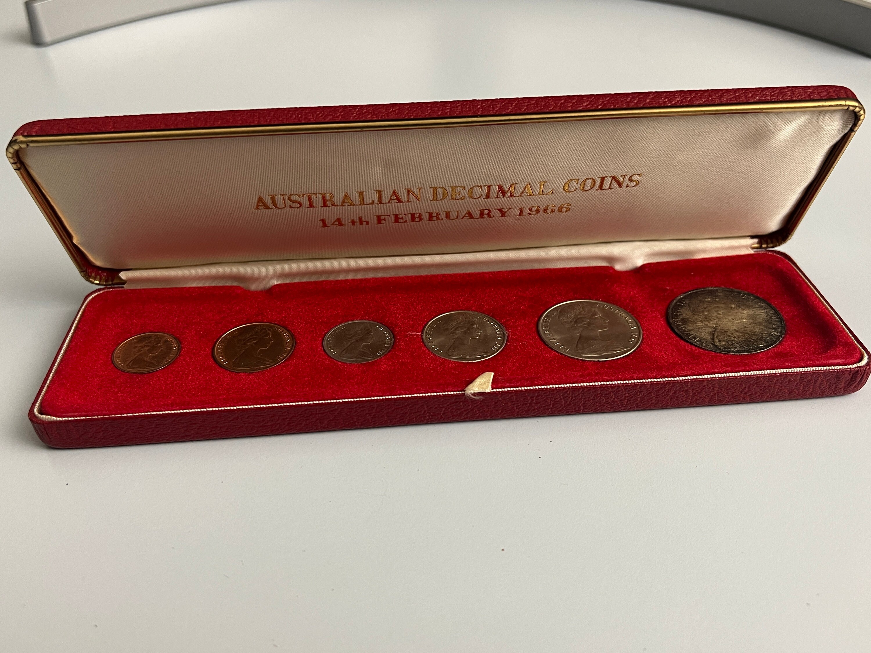 1966 Australian Decimal Coins Set Red Display Case 14th February - Etsy 1966 Australian Decimal Coins Set Red Display Case 14th February - Etsy