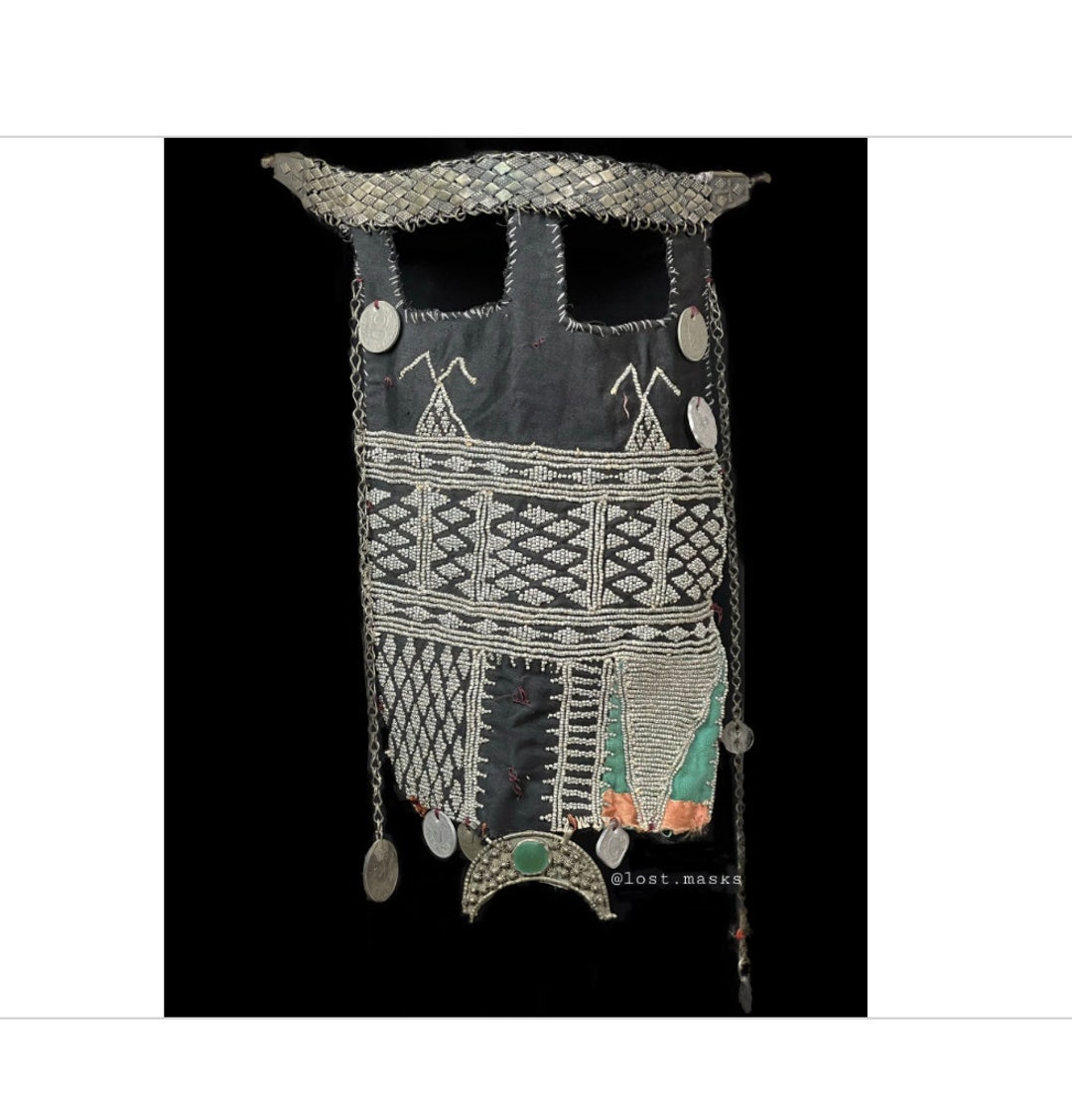 Rare Rashaida Women's Veil With Hammered Silver Embellishments - Etsy