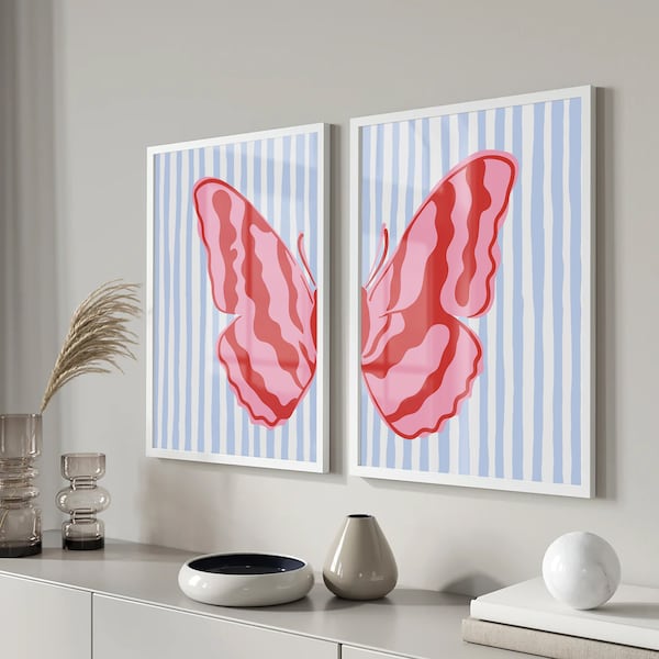Split Butterfly Art - Etsy