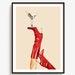 Red Boots Print, Martini Art Print, Bar Cart Poster, Red Boots Decor ...