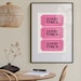 Retro Good Times Pink Ticket Wall Art Apartment Wall Decor - Etsy