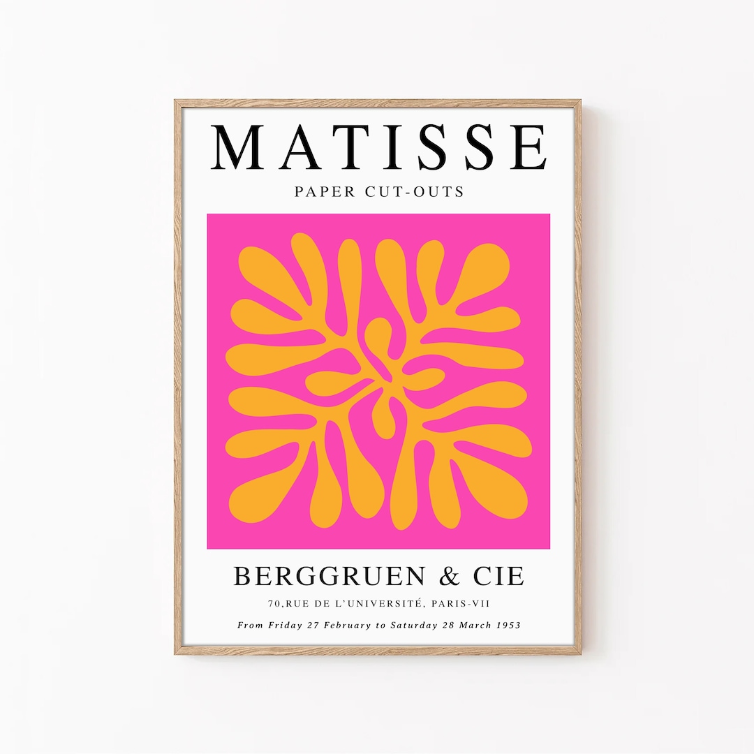 Henri Matisse Druck Pink und Orange, Trendige Farbe Poster, Maximalist ...