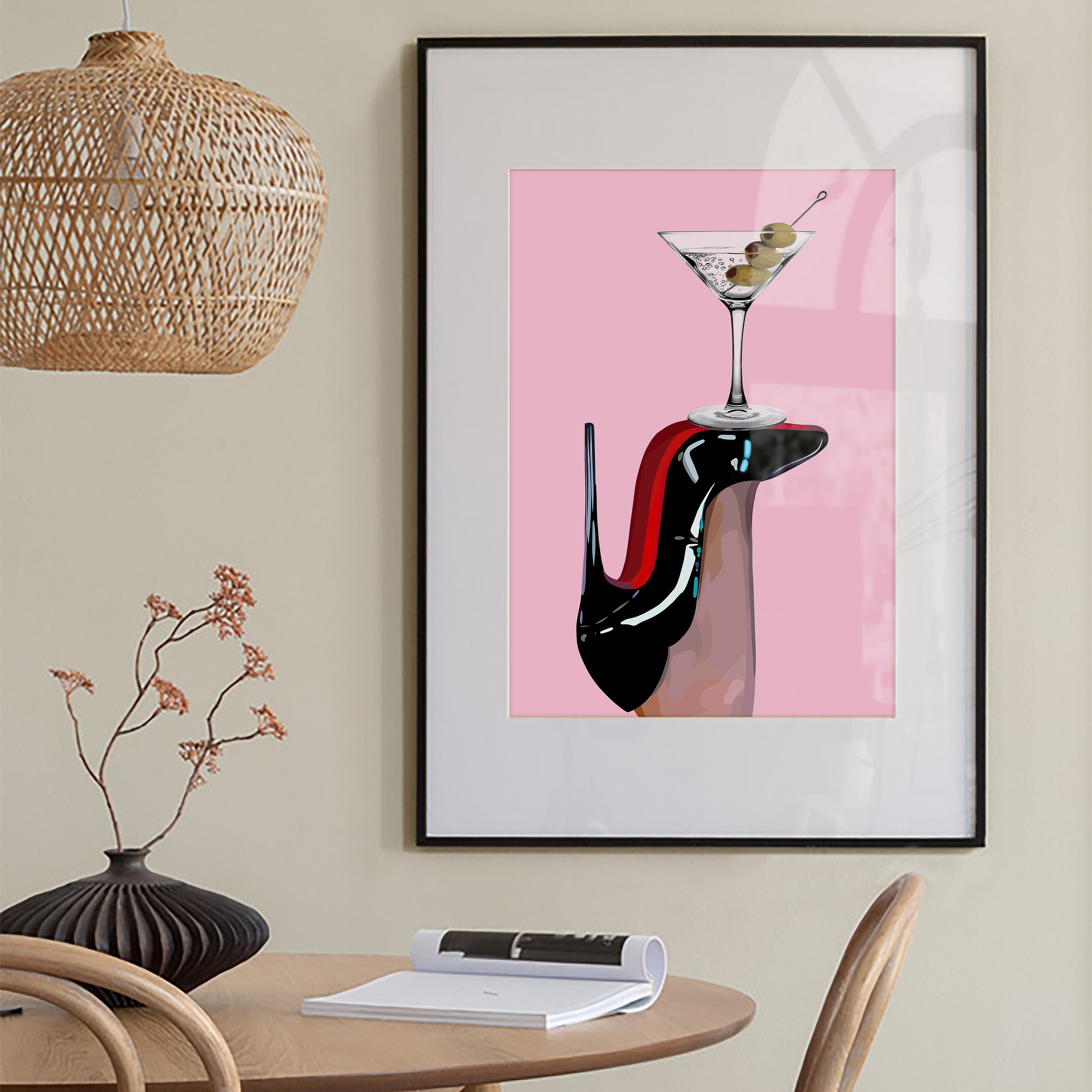 Vodka Martini Poster, Martini Wall Art, Bar Cart Poster, Bar Decor ...