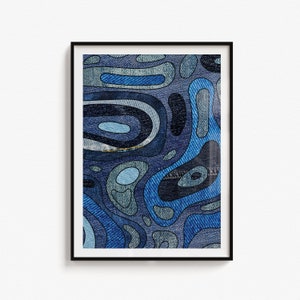 Denim Wall Art, Denim Abstract Print, Denims Abstract Poster, Denims ...