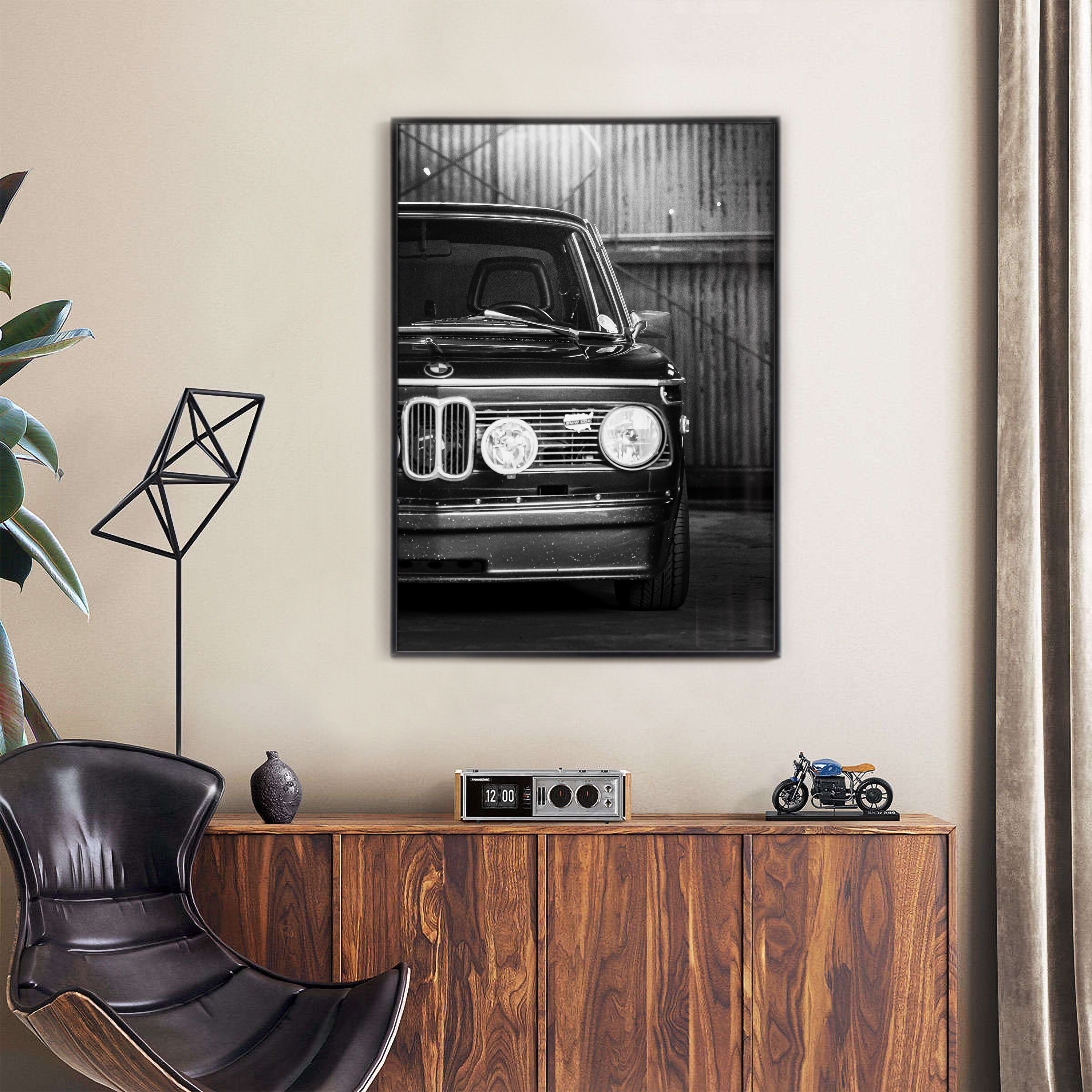 Vintage BMW Car Poster, BMW Car Wall Art, Vintage Car Poster, Car Wall ...