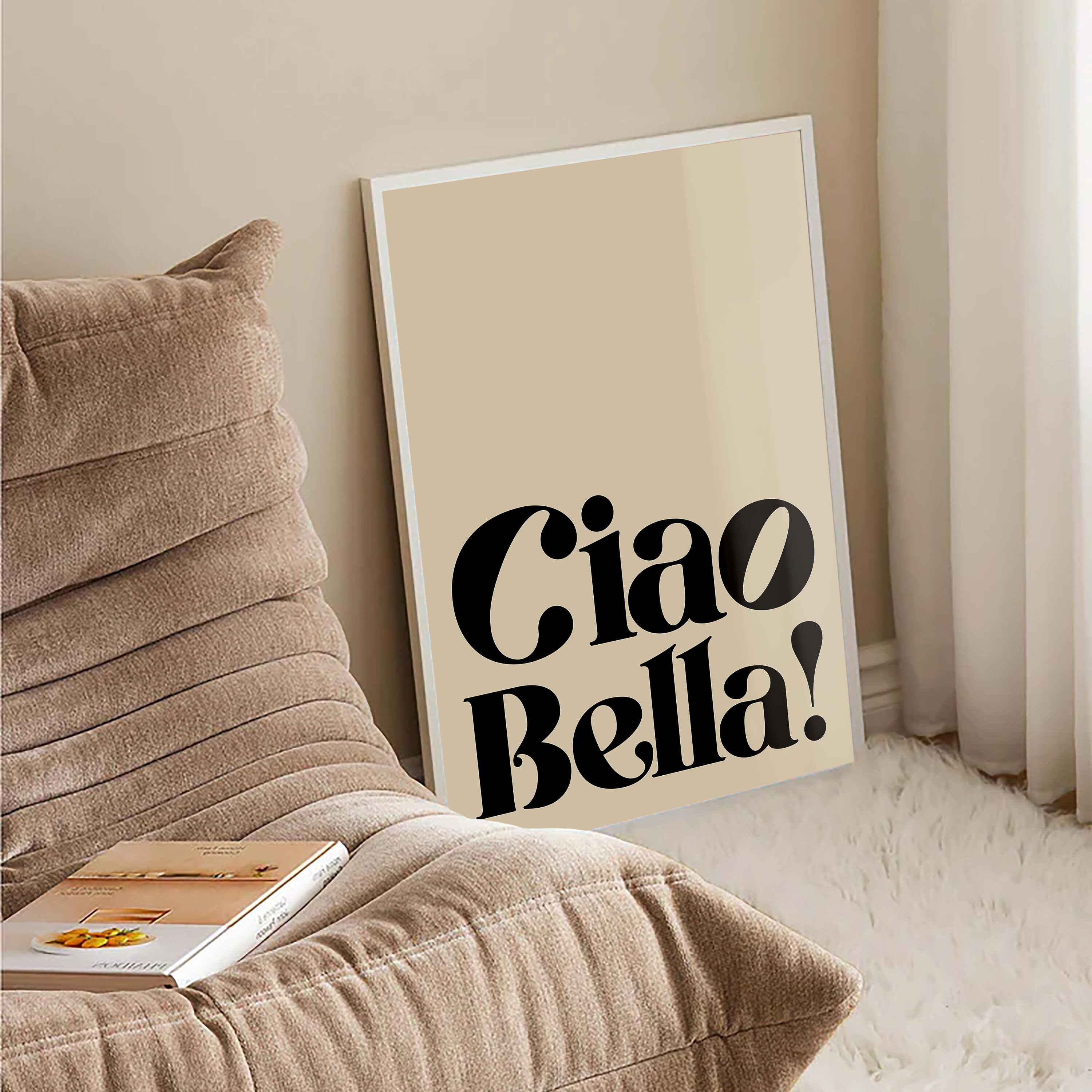 Ciao Bella Print: Retro Typography Poster (digital Download) - Etsy