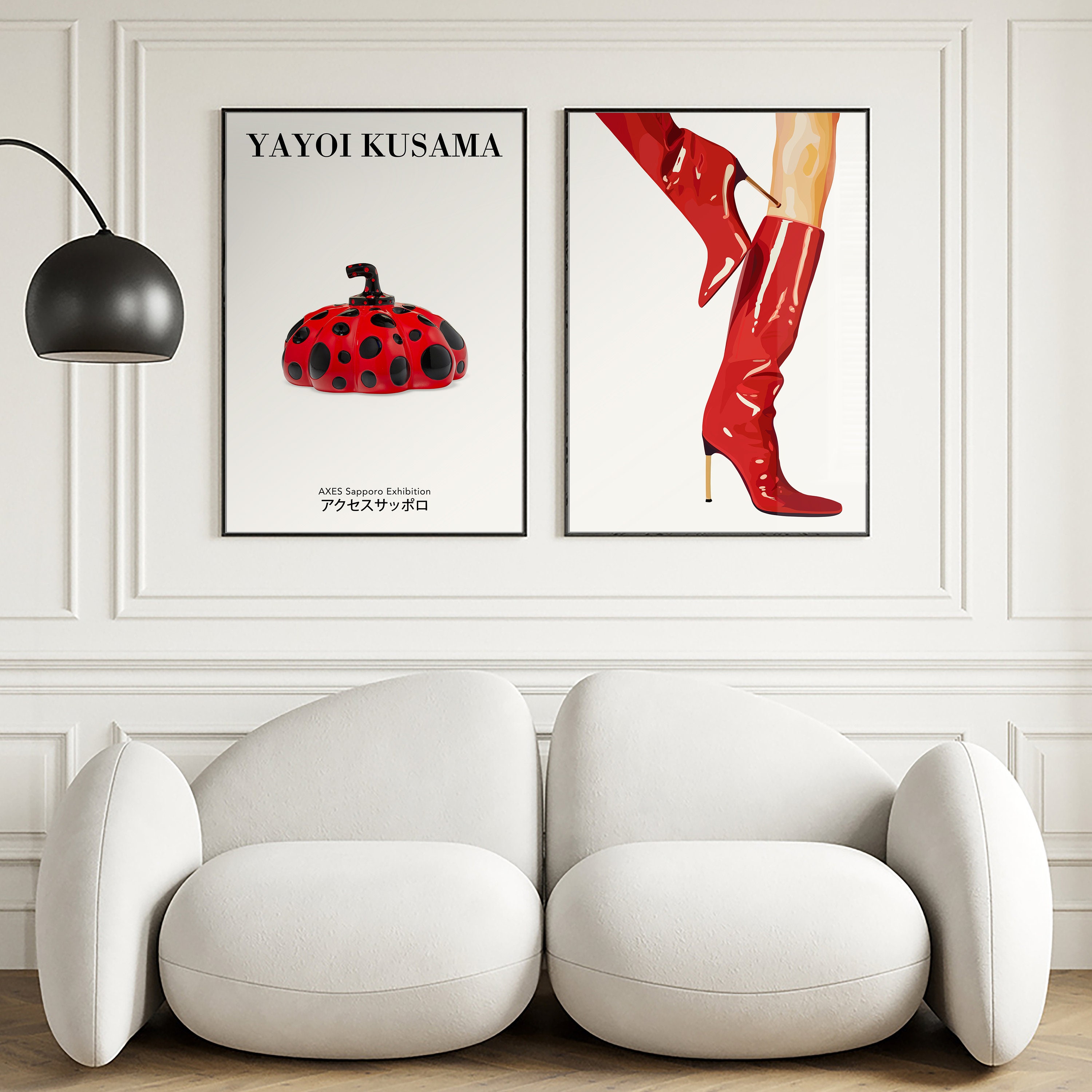 Red Boots Poster Trendy Red Boots Retro Print Preppy Room - Etsy