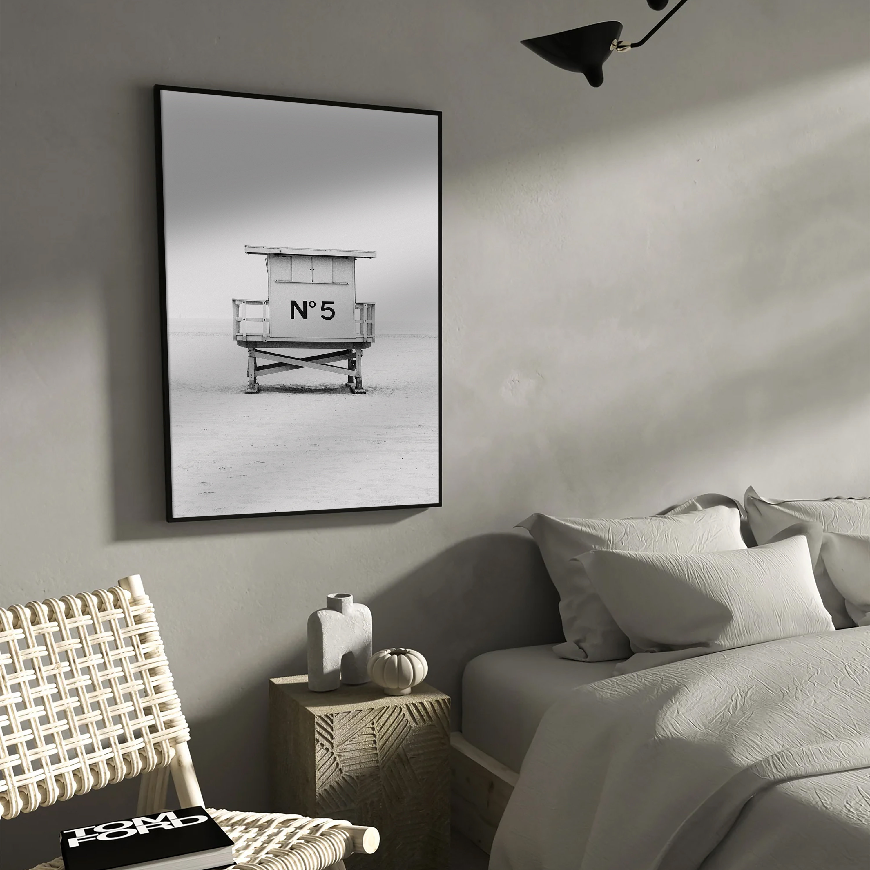 Beach Cabin Poster, Channel Beach Hut Print, Fashion Beach Cabin Print ...