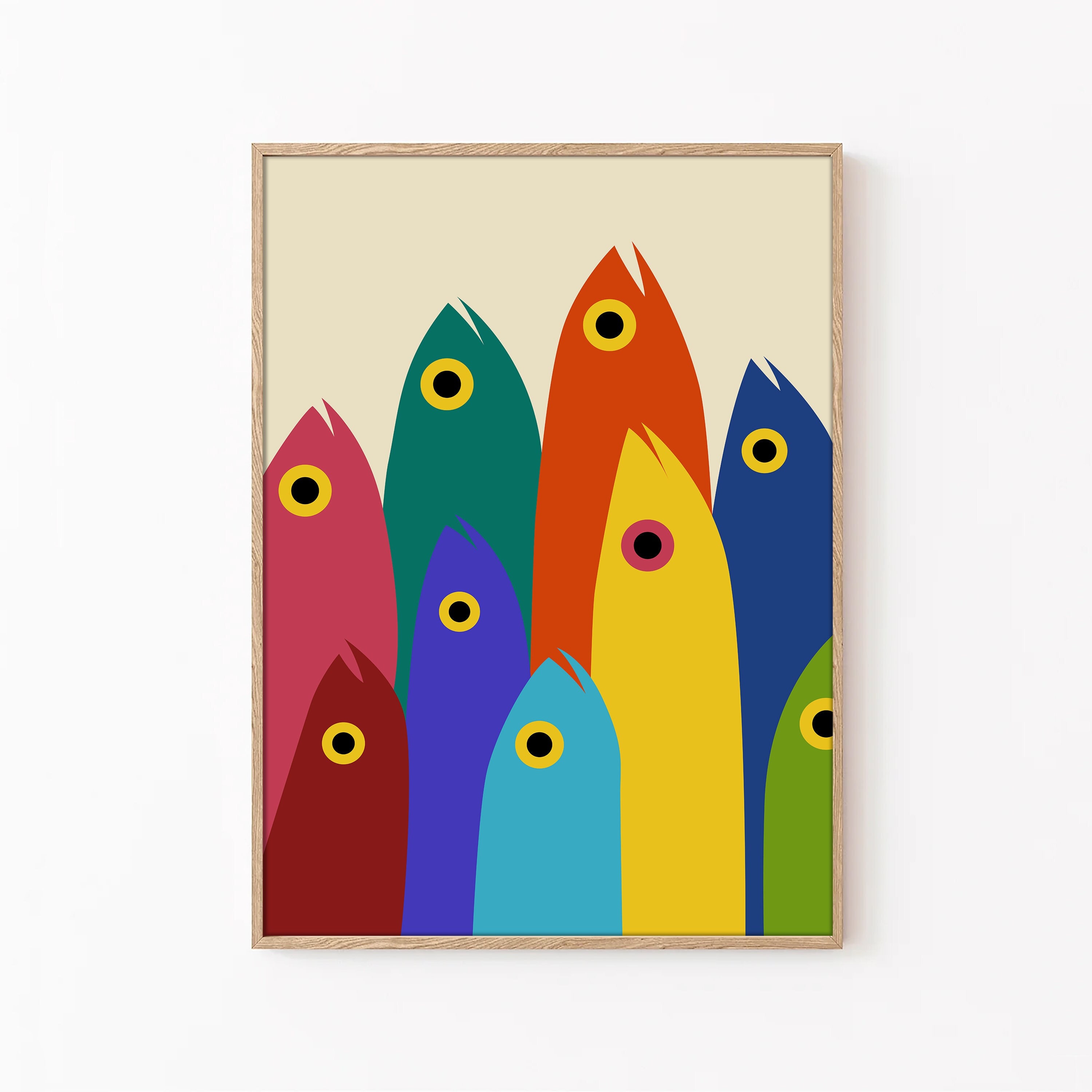 Sardines Poster Fish Poster Sardines Wall Art Kitchen Wall - Etsy