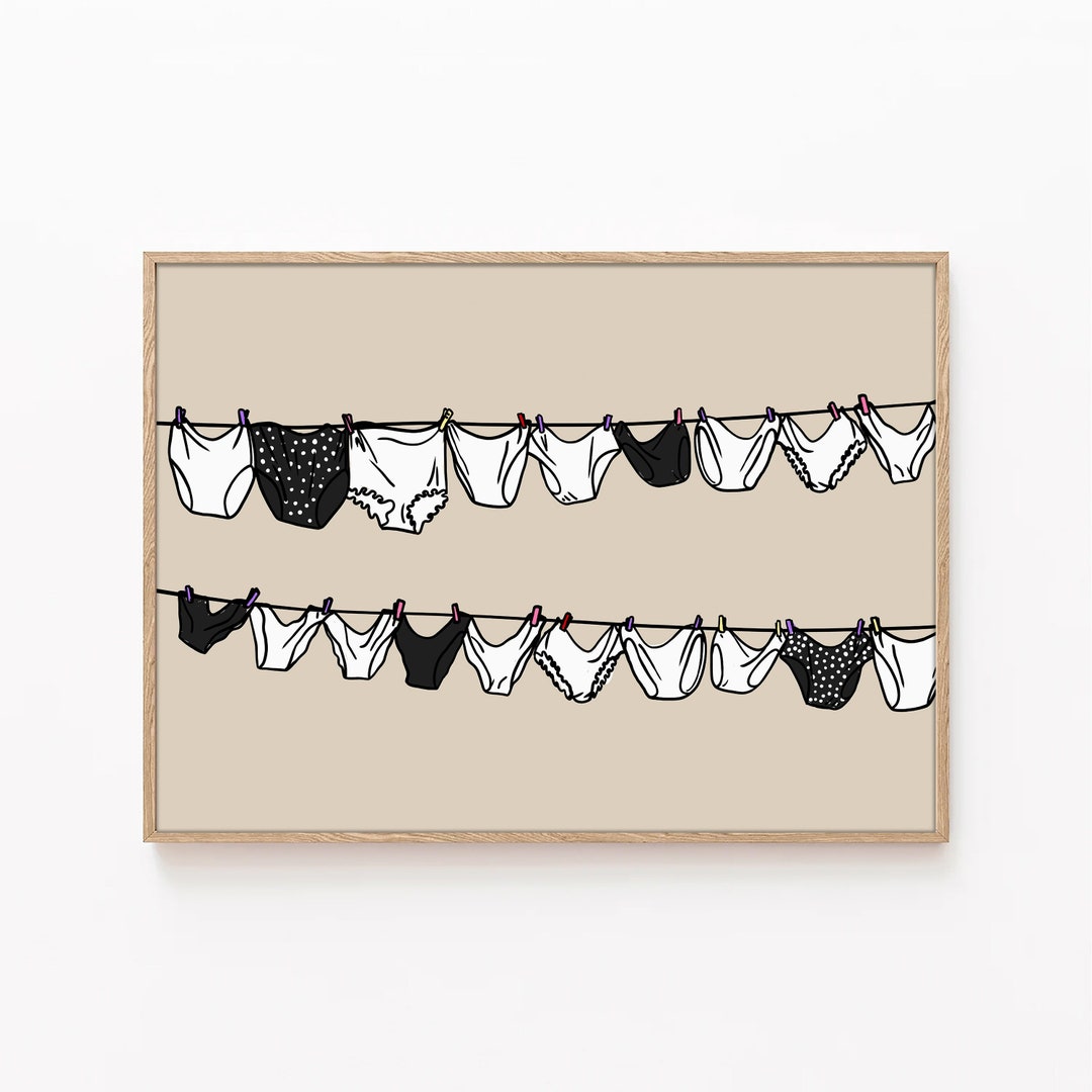 Laundry Room Poster, Laundry Day Print, Retro Bathroom Poster, Funny ...