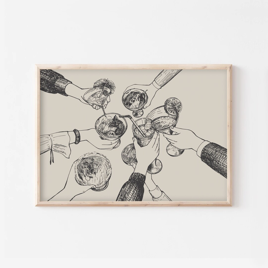 Cheers Wall Art, Celebration Print, Cheers Print, Cheers Poster, Wine ...