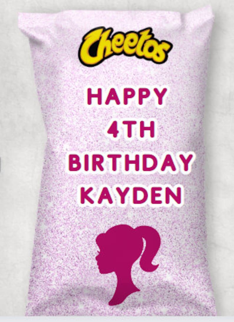 Barbie Chip Bag - Etsy