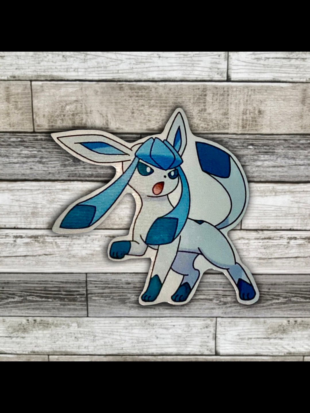 Glaceon Pokémon Holographic Sticker - Etsy