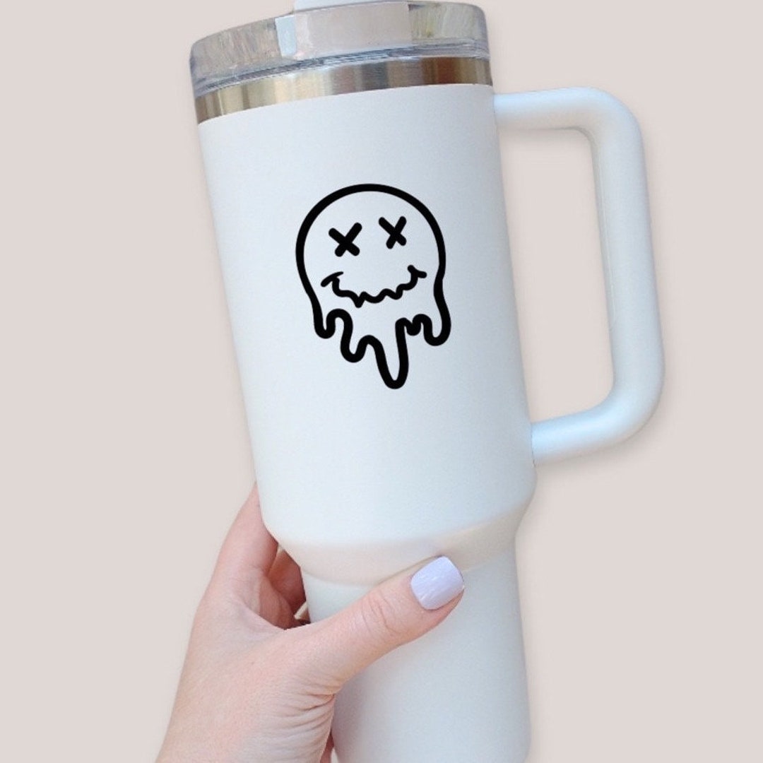 Vinyl Drippy Smiley Face Decal Waterproof to Put on a Car or a Water ...