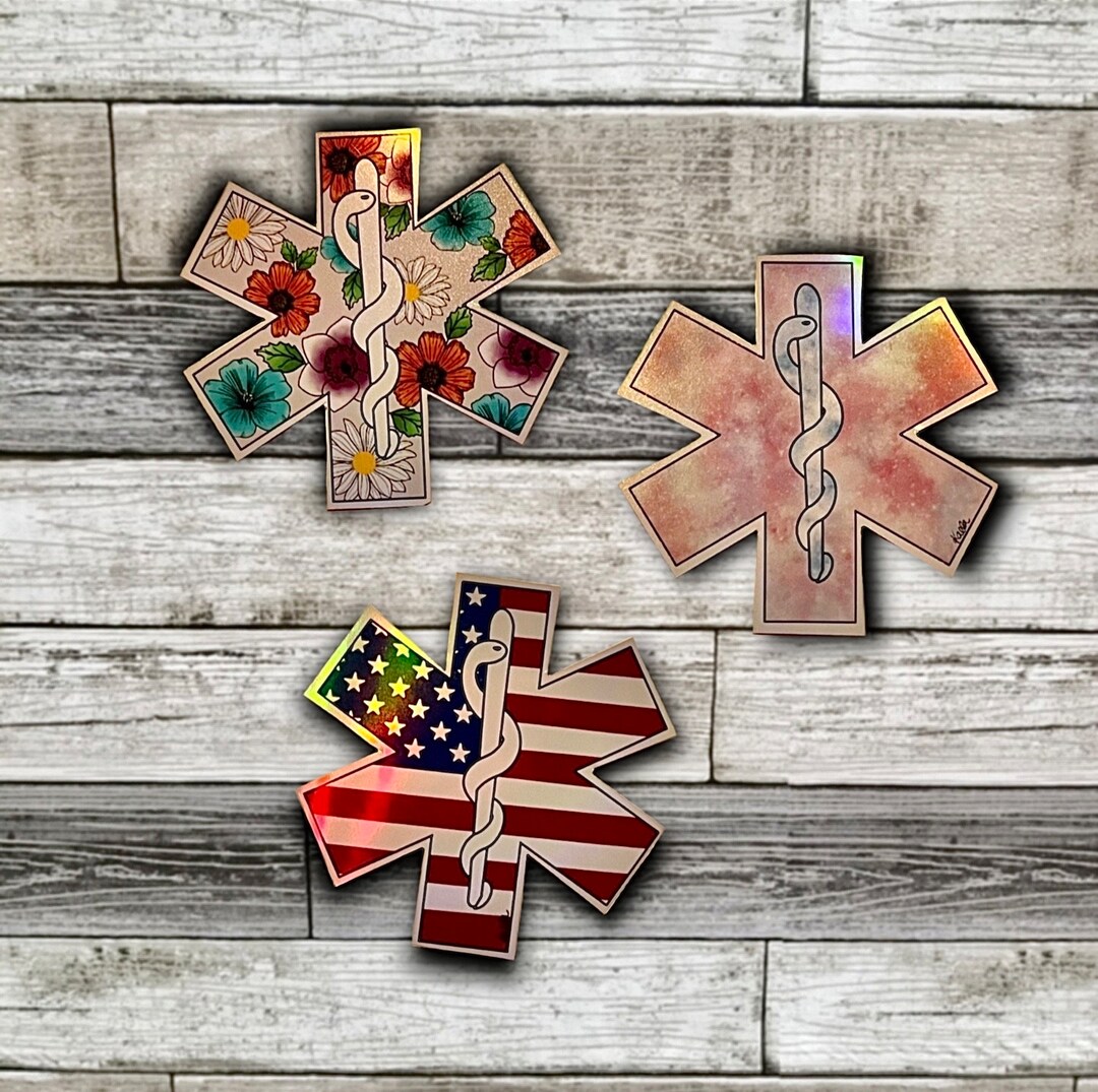 EMS Star of Life Holographic Sticker *READ DESCRIPTION* - Etsy