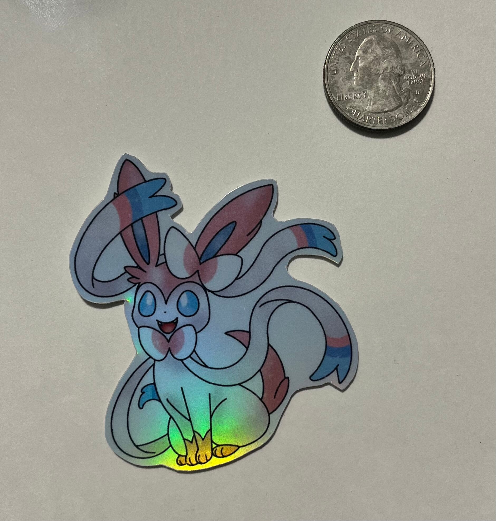 Sylveon Pokémon Holographic Sticker - Etsy