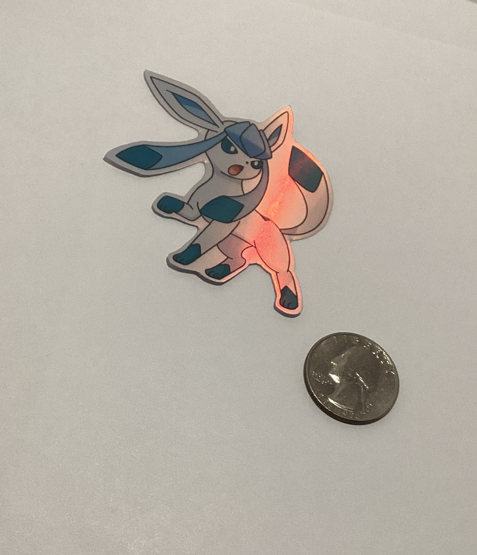 Glaceon Pokémon Holographic Sticker - Etsy