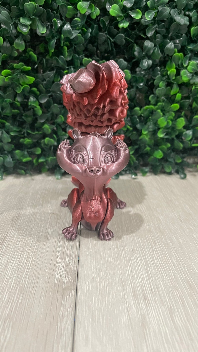 Flexi 3D Printed Squirrel Articulated Fidget Desk Toy Perfect Gift - Etsy