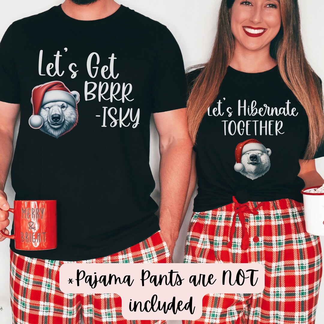 Couples Christmas Pajamas,funny Matching Couples Christmas Pajamas ...