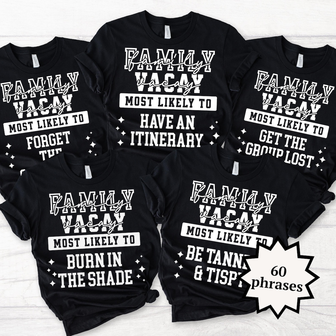 Custom Most Likely to Family Vacation Shirts, Matching Family Vacay ...
