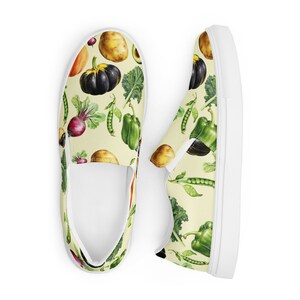 Cute Vegetable Women’s Slip-on Canvas Shoes,plant Lover Gift,vegetarian ...