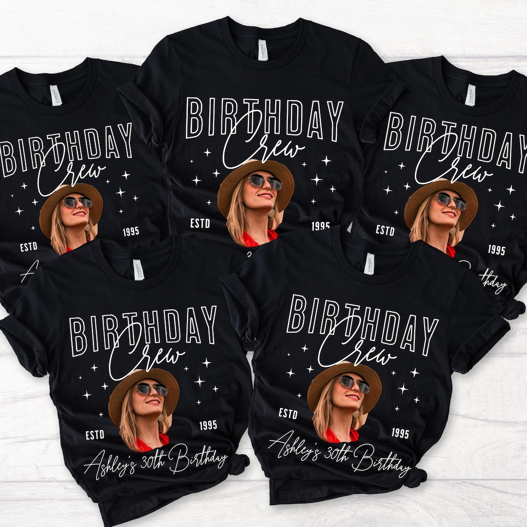 Custom Face Birthday Shirt, Birthday Photo Shirt, Custom Photo Shirt ...