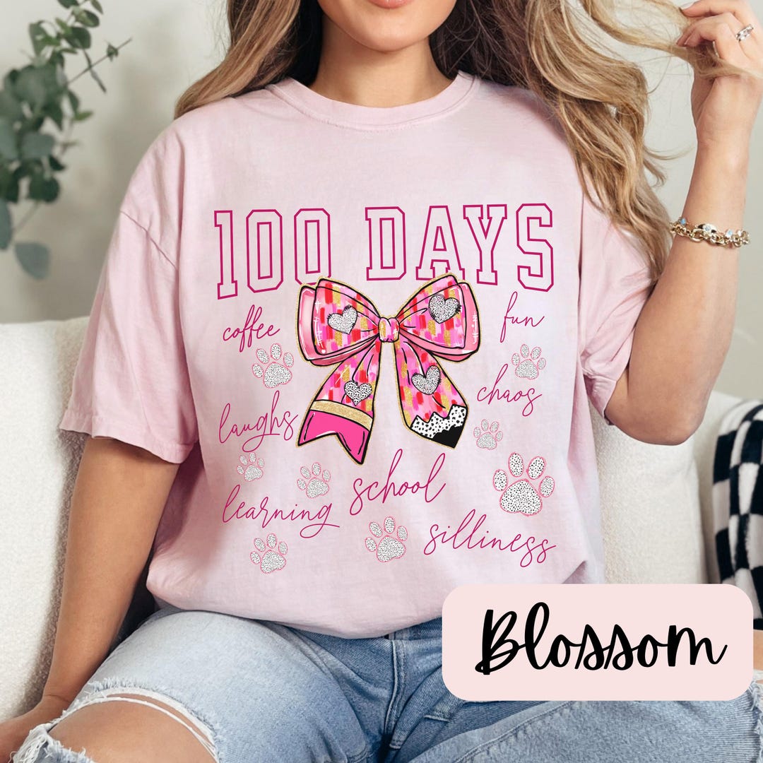 100 Days of School Shirt, 100th Day of School,100 Days of Hearts Shirt ...