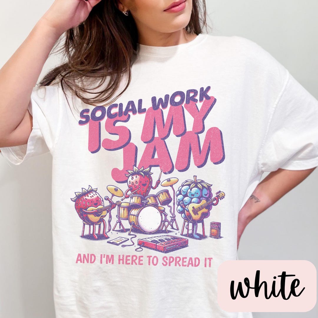 Retro Social Worker Shirt, Social Work is My Jam,gift for Social Worker ...