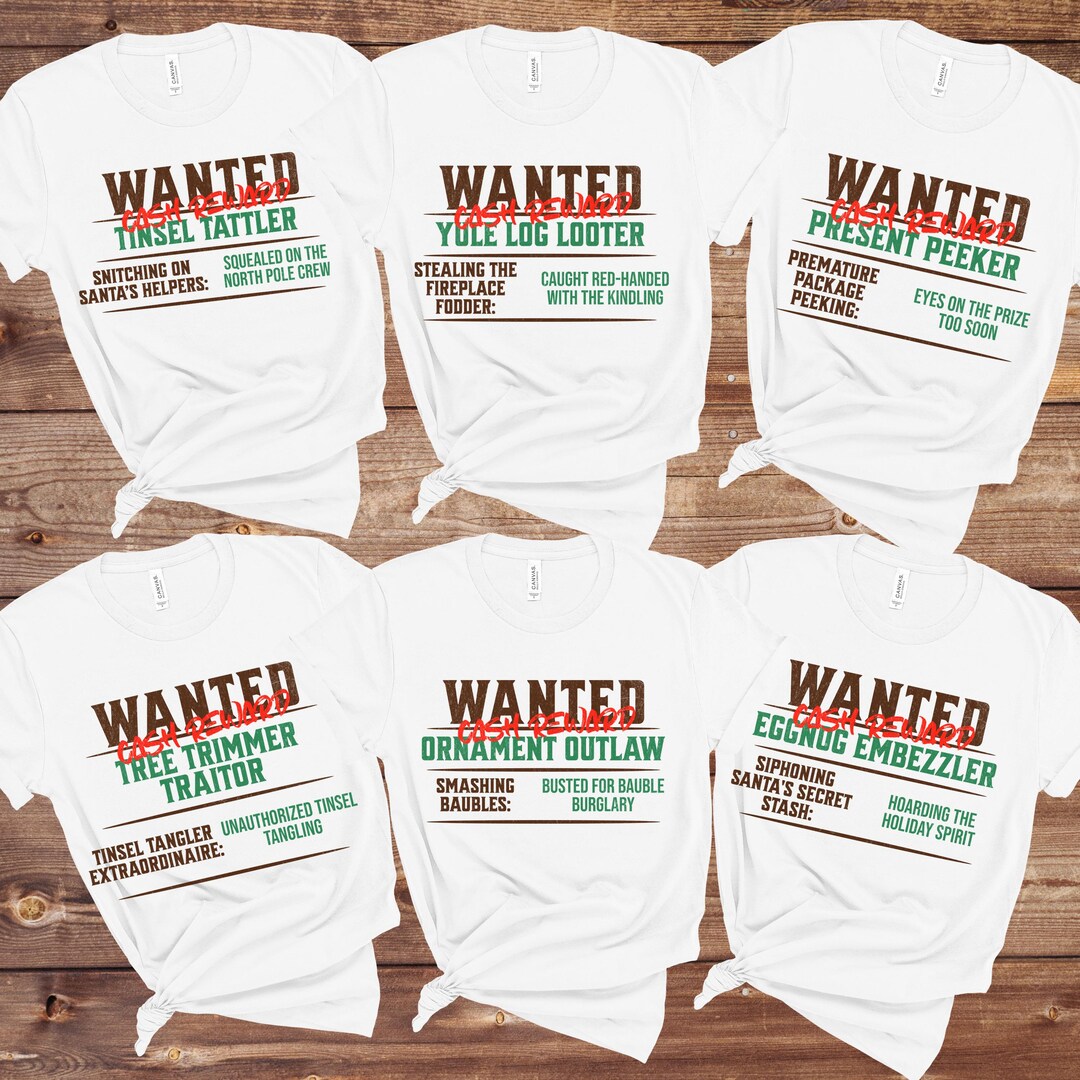 Matching Family Christmas Shirts, North Pole Correctional, Funny Group ...