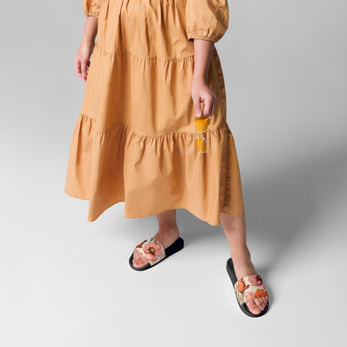 Women's Flower Slides, Vintage Flower Slides, Flower Sandals for Women ...