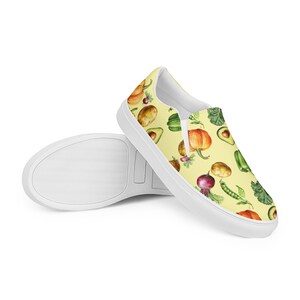 Cute Vegetable Women’s Slip-on Canvas Shoes,plant Lover Gift,vegetarian ...