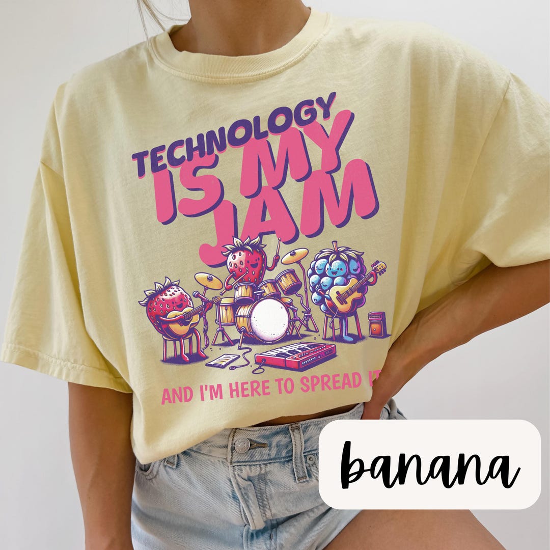 Technology is My Jam Technology Teacher Shirt,tech Shirt,computer ...