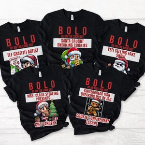 Matching Family Christmas Shirts, North Pole Correctional, Funny Group ...